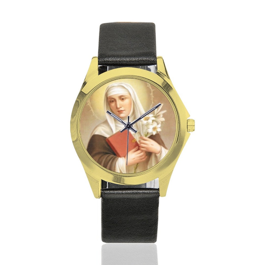 Saint Caterina of Siena - Unisex Leather Watch - Wrist Watches ...
