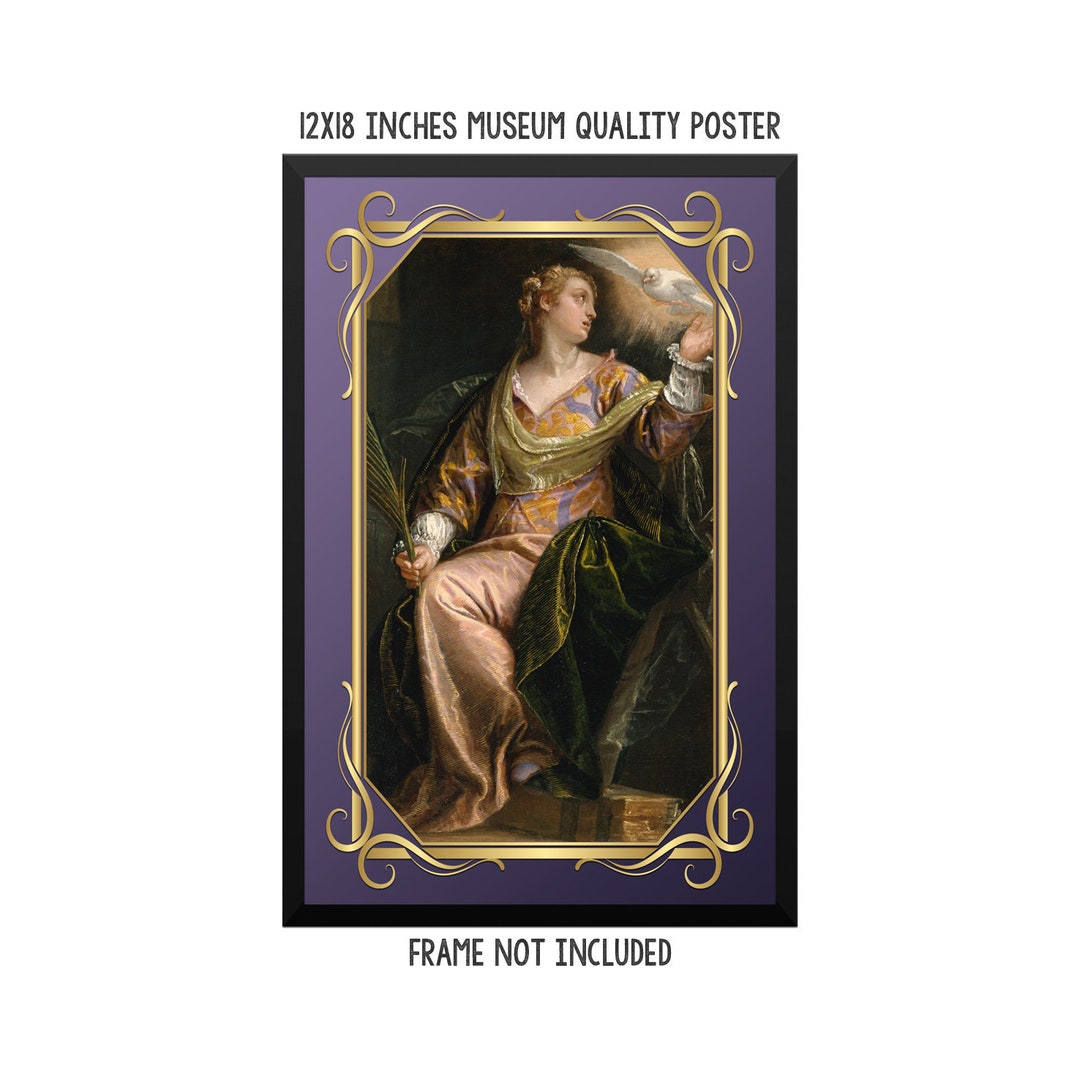 Saint Catherine of Alexandria Art Print - Religious Poster - St ...