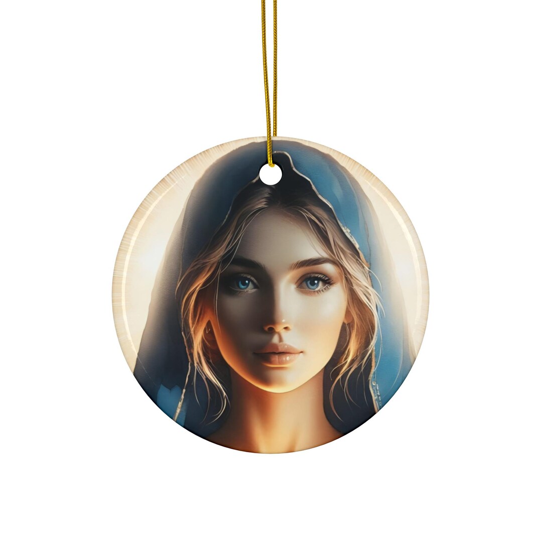 Christmas Decoration the Blessed Virgin Mary Christmas Ornament Ceramic ...