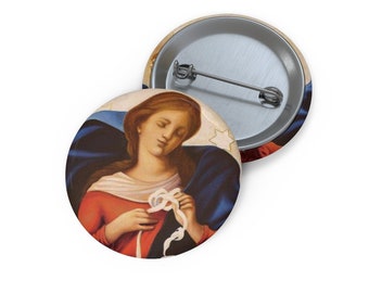 Virgin Mary Badge - Etsy