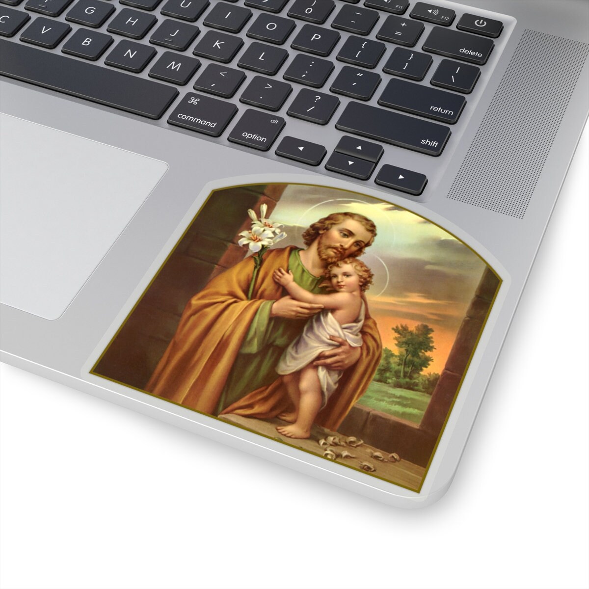 St Joseph and Child Jesus - Sticker - 4 Sizes - Stickers - Saint Joseph ...