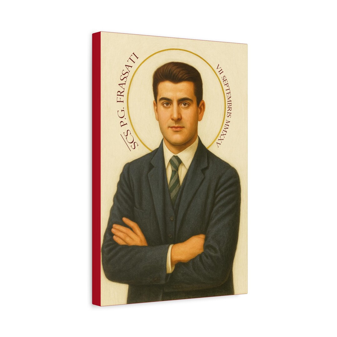 Canvas Print, Saint Pier Giorgio Frassati Matte Wall Art, HQ Artwork ...