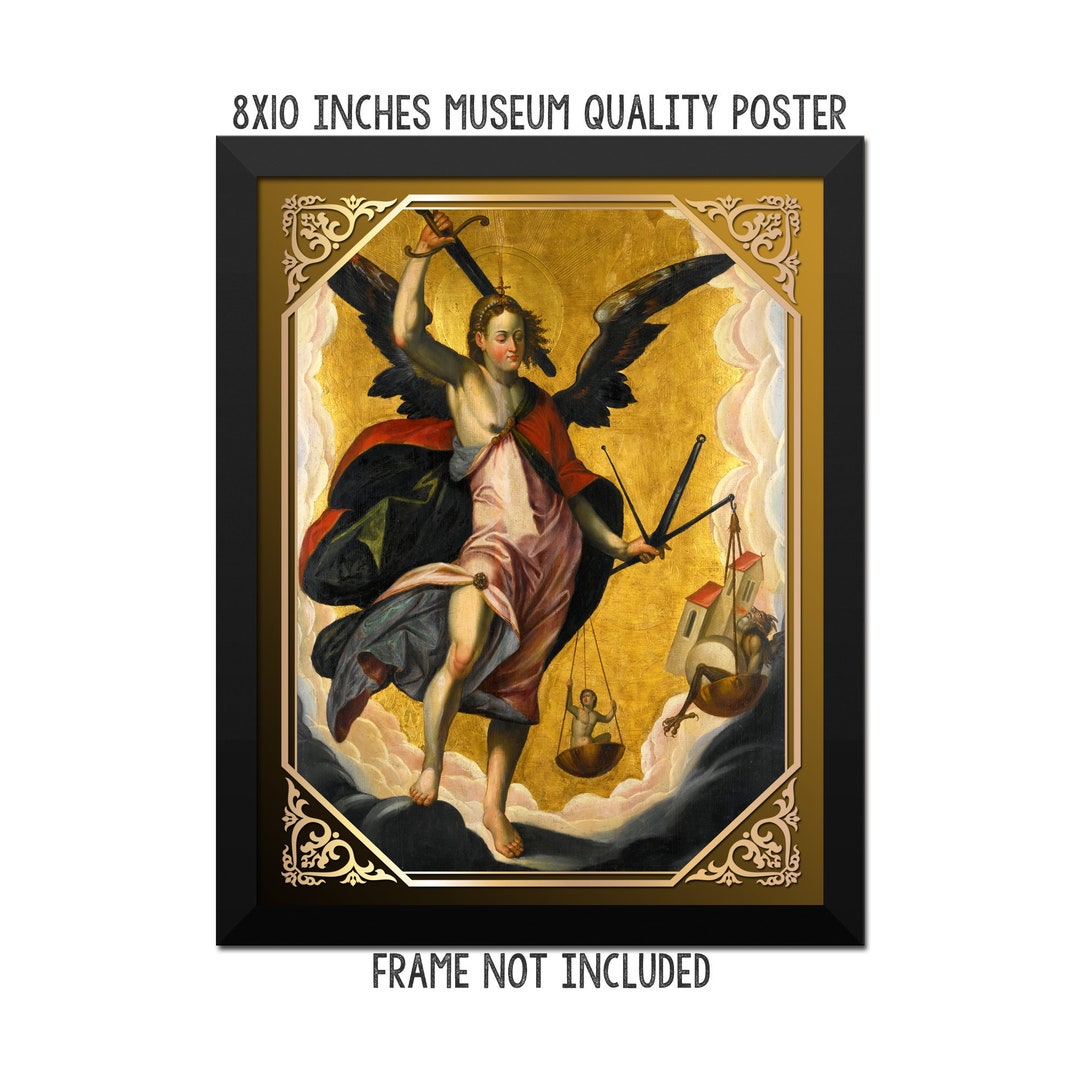 The Archangel Michael - Art Print - Museum Quality Poster - Saint ...