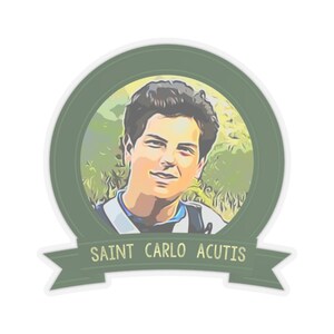 Saint Carlo Acutis - Catholic Stickers - Religious Sticker - Holy Art ...