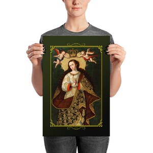 Our Lady of the Immaculate Conception - Religious Poster - Colonial Art ...