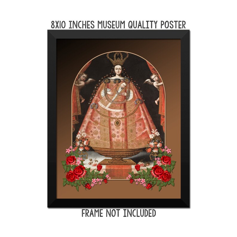 Catholic Wall Art Virgin of Belen Religious Poster - Etsy