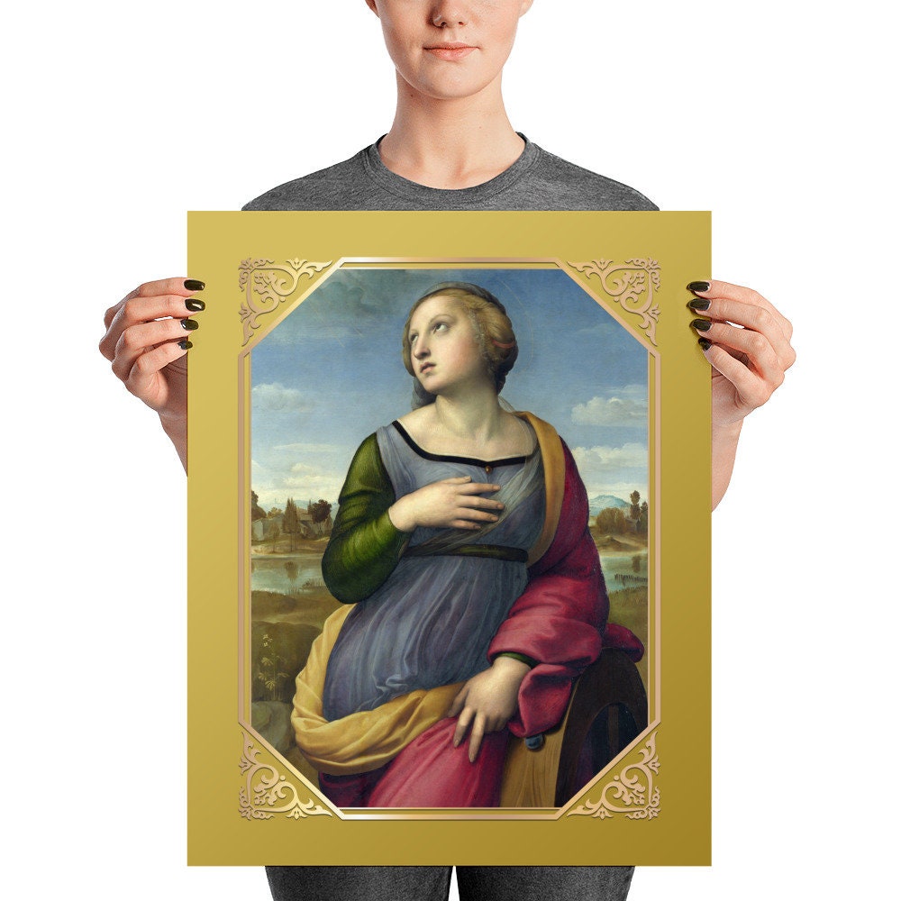 St Catherine of Alexandria Religious Poster Catholic - Etsy