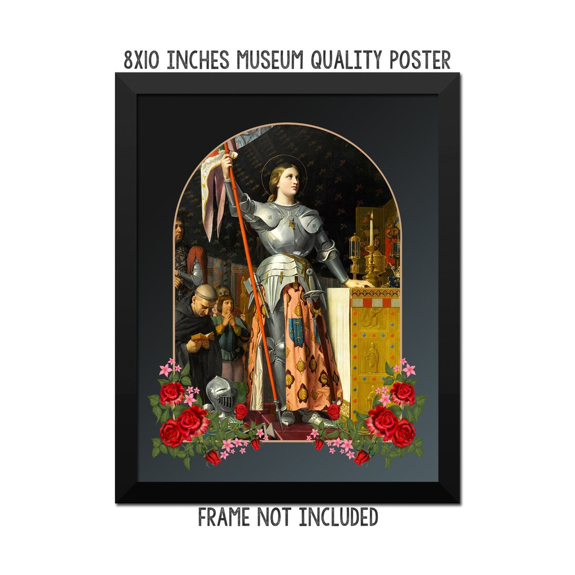 St Joan of Arc - Religious Poster - Catholic Artwork - Saints Serie Art ...