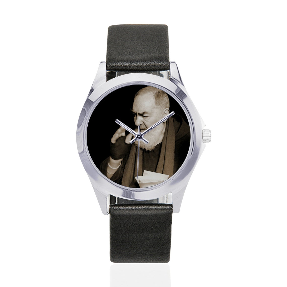 Saint Pio of Pietrelcina - Unisex Leather Watch - Catholic Gifts ...