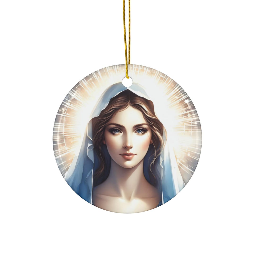 Catholic Gift Idea - Ave Maria - Christmas Decoration - Ceramic ...
