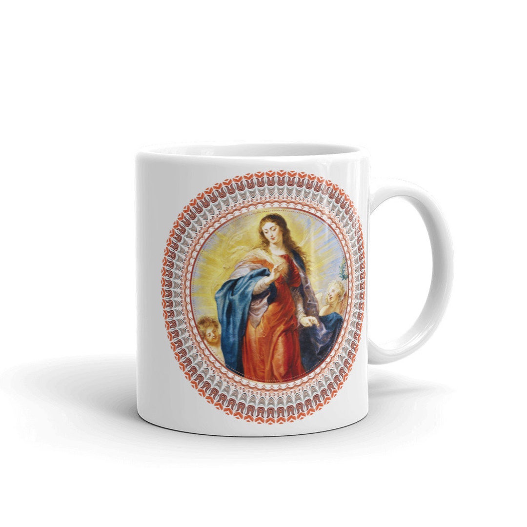 Catholic Mug - the Virgin Immaculate by Rubens - Religious Mugs ...