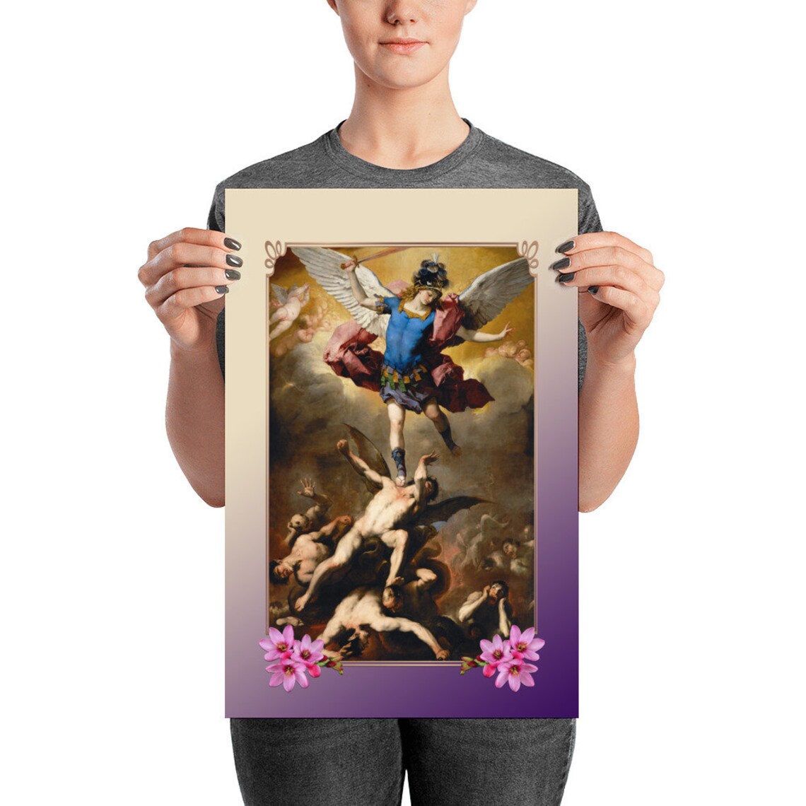 Saint Michael Poster - Museum Quality - St Michael the Archangel by ...