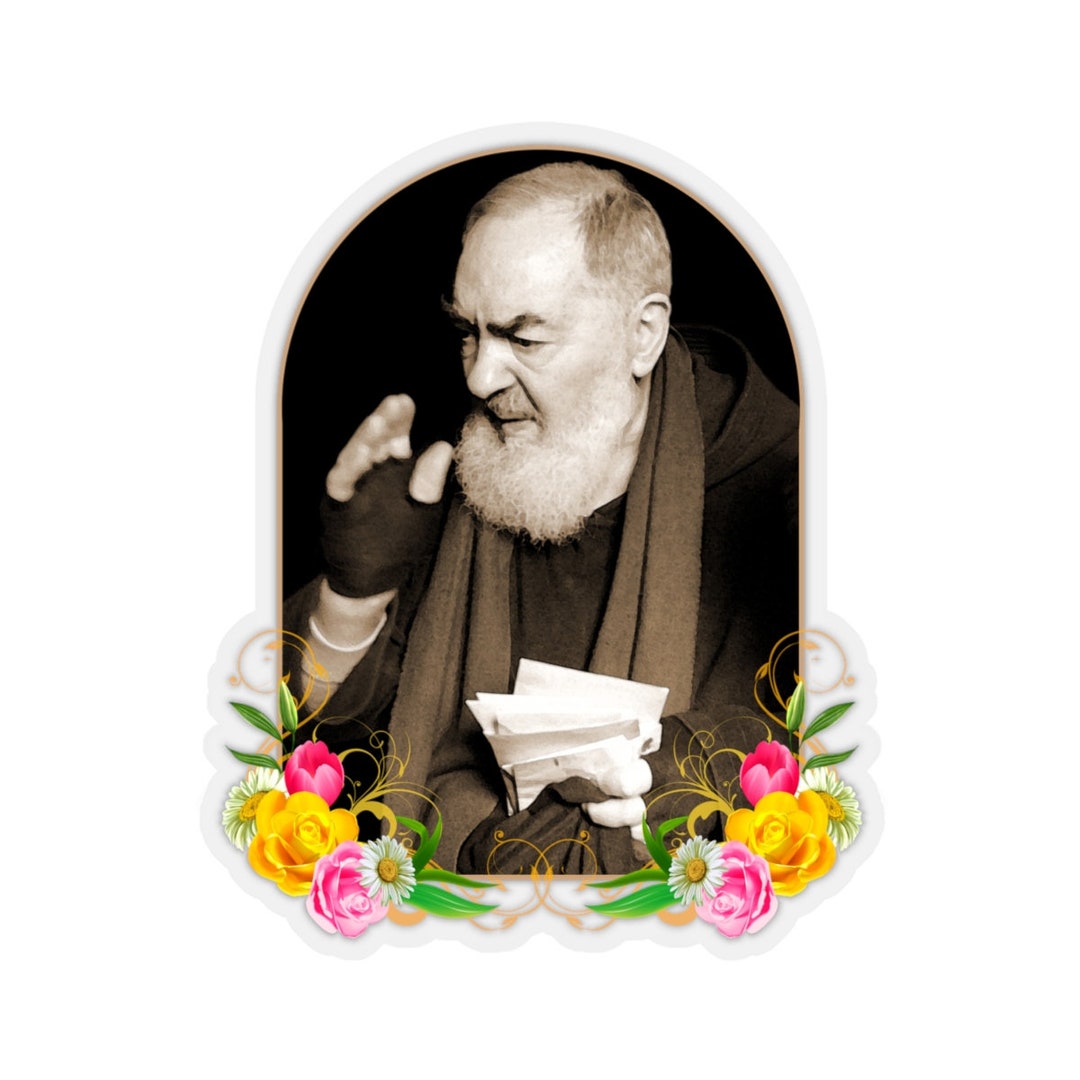 Saint Pio - Sticker - St Pio - Padre Pio - Stickers - Catholic Saints ...