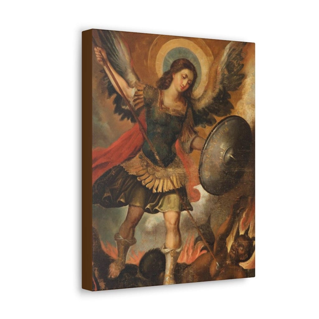 Saint Michael the Archangel - Canvas Art Print - Religious Wall Art ...