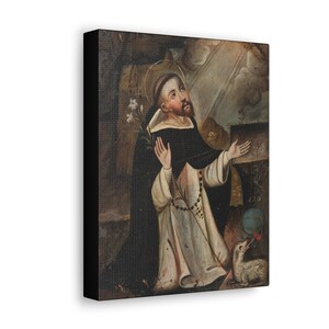 Saint Dominic of Guzmán - Print on Canvas - Ready to Hang - Religious ...