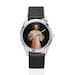 Unisex Leather Watch - Divine Mercy Jesus - Catholic Gifts - Catholic ...