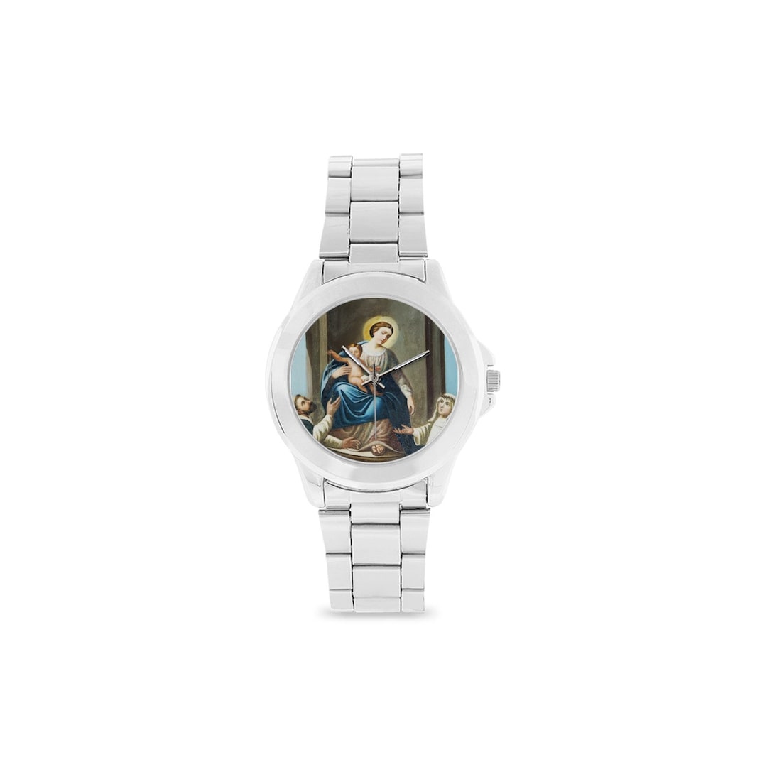 Holy Art - Blessed Virgin of the Rosary of Pompei - Unisex Stainless ...