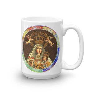 Our Lady of the Rosary - Catholic Mug - Catholic Home Decor - Virgin of ...