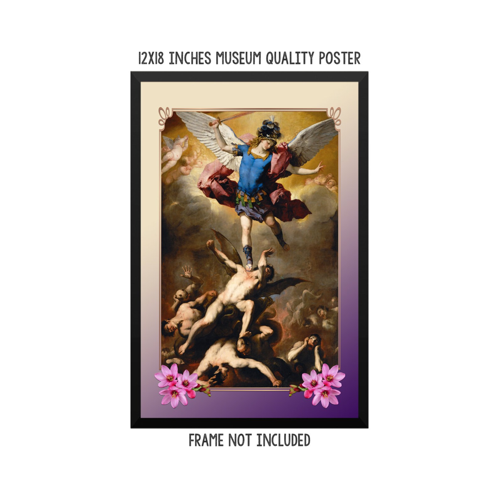 Saint Michael Poster Museum Quality St Michael the - Etsy