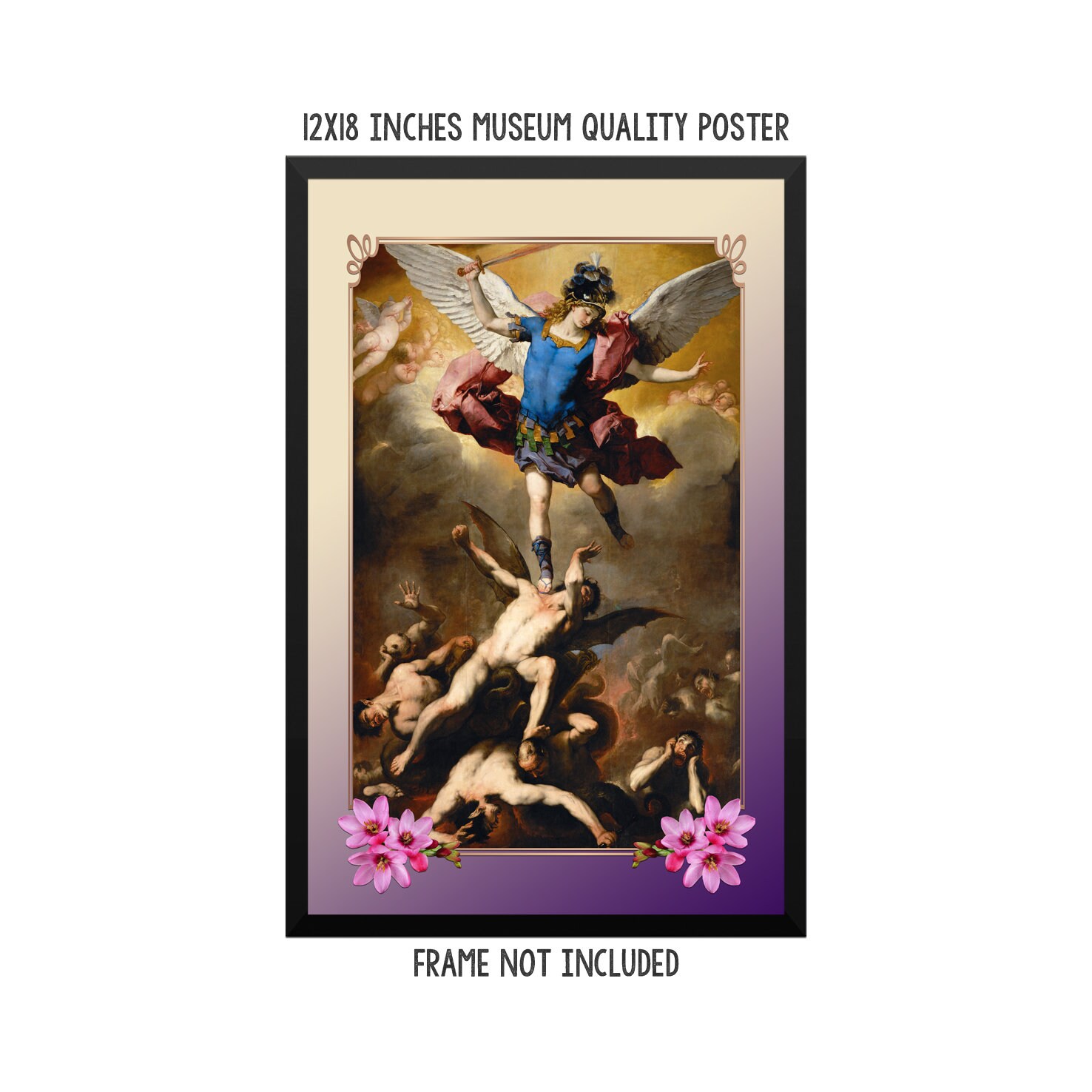 Saint Michael Poster Museum Quality St Michael the - Etsy