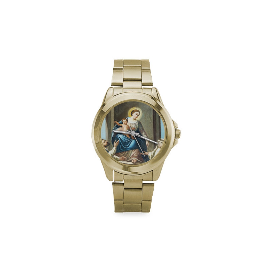 Unisex Gilt Watch - Our Lady of the Rosary of Pompei - Wrist Watch ...