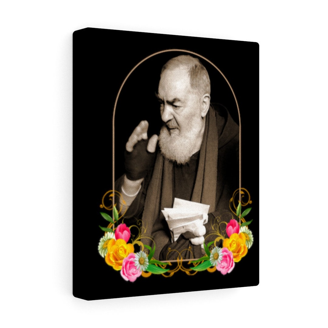 Canvas Art Print - St Pio From Pietrelcina - Catholic Saints Serie ...