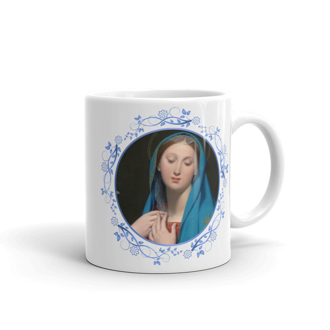 Virgin Mary Mug - the Virgin of the Adoption by Ingres - Ave Maria ...