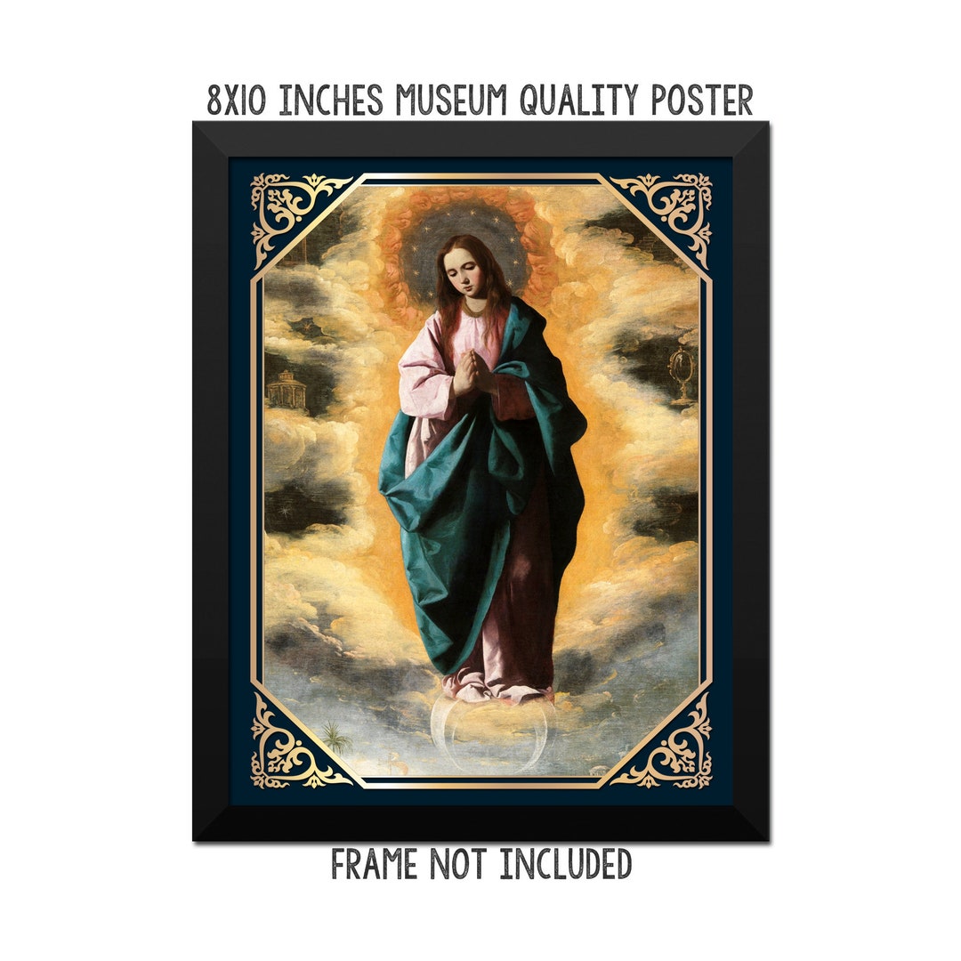Catholic Poster - the Immaculate Conception - Francisco De Zurbarán ...