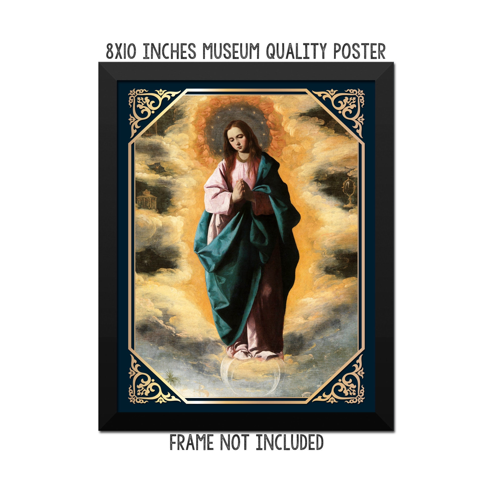 Catholic Poster - the Immaculate Conception - Francisco De Zurbarán ...