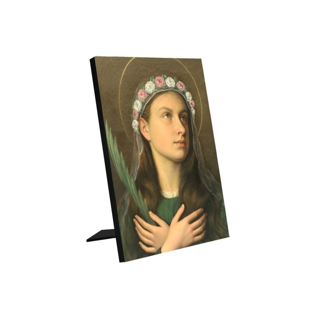 Saint Maria Goretti - Catholic Icon - Photo Panel for Tabletop Display ...
