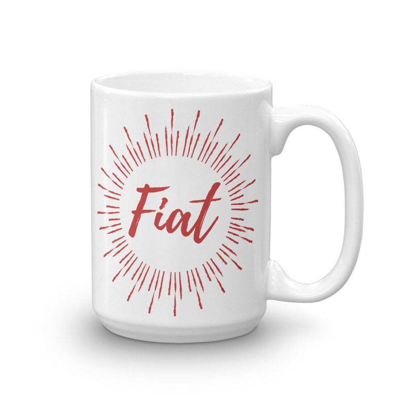 FIAT Mug the Divine Will Catholic Home Decor Catholic - Etsy