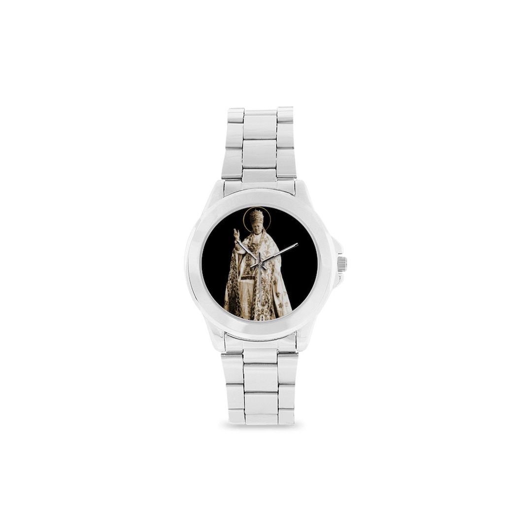 Christian Watch - Saint Pope Pius X - Wrist Watch - Unisex Stainless ...