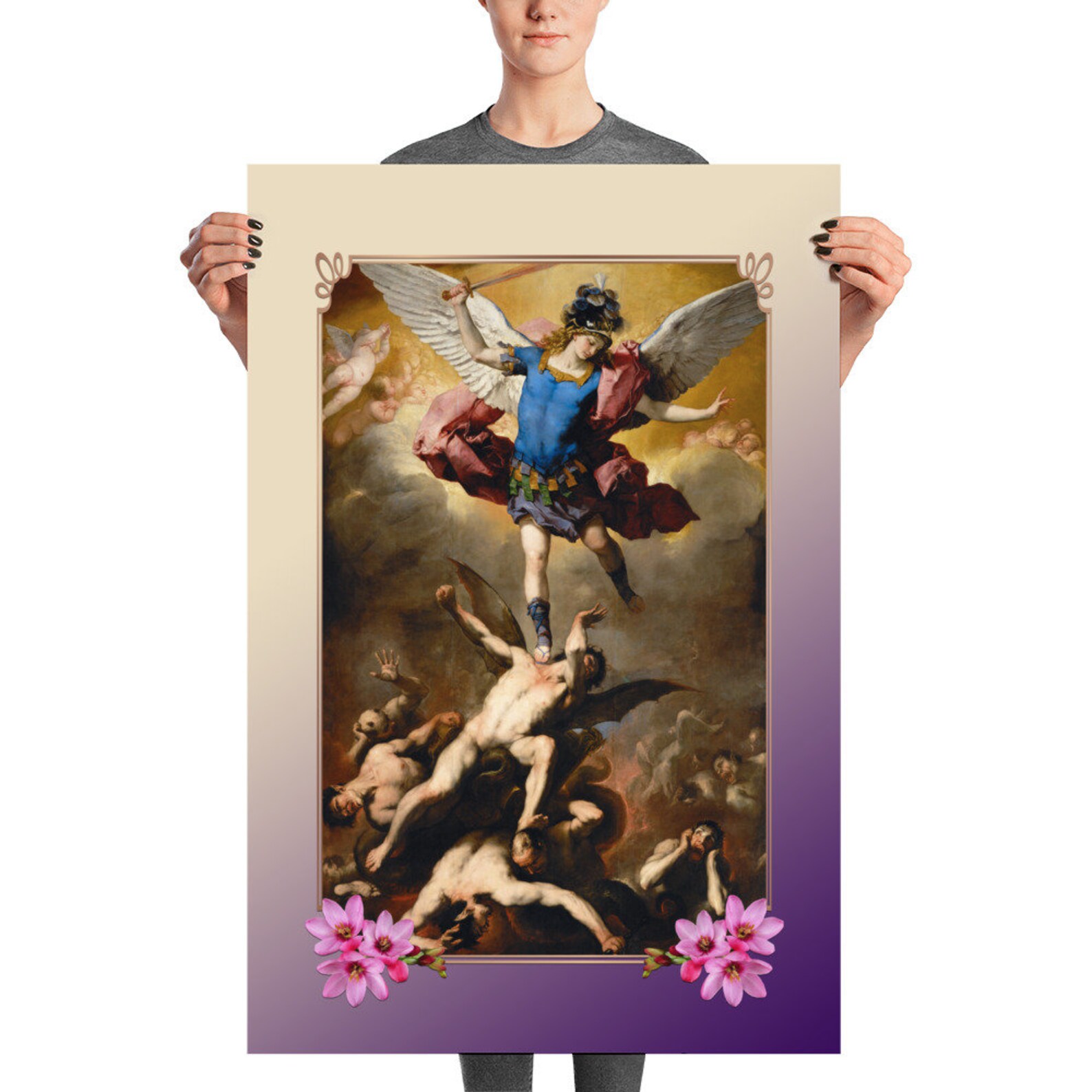 Saint Michael Poster Museum Quality St Michael the - Etsy