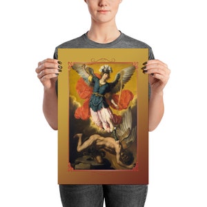 St Michael Poster - High Quality Religious Poster - Saint Michael ...