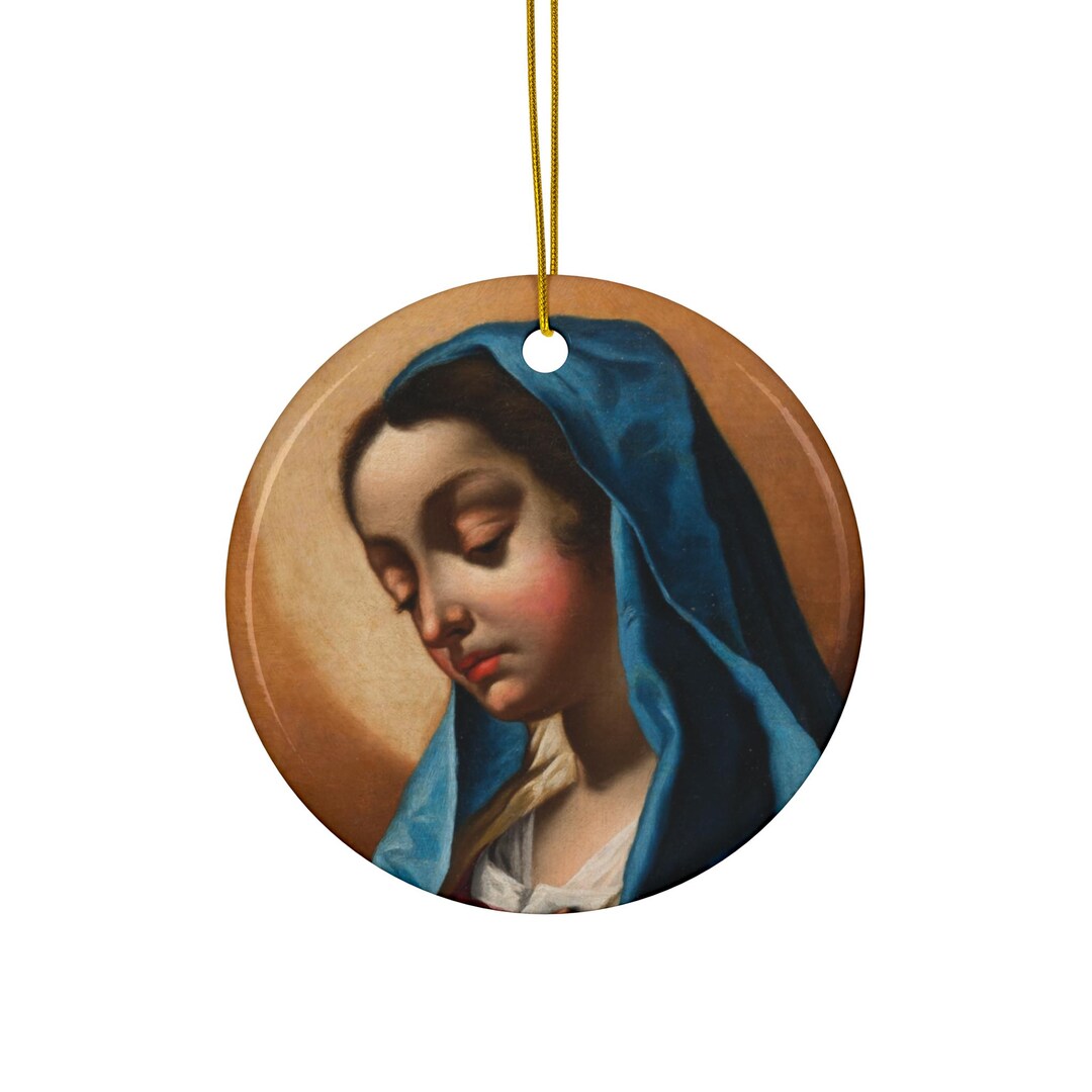 Virgin Mary Ceramic Ornament for Christmas Tree Christmas Gifts ...