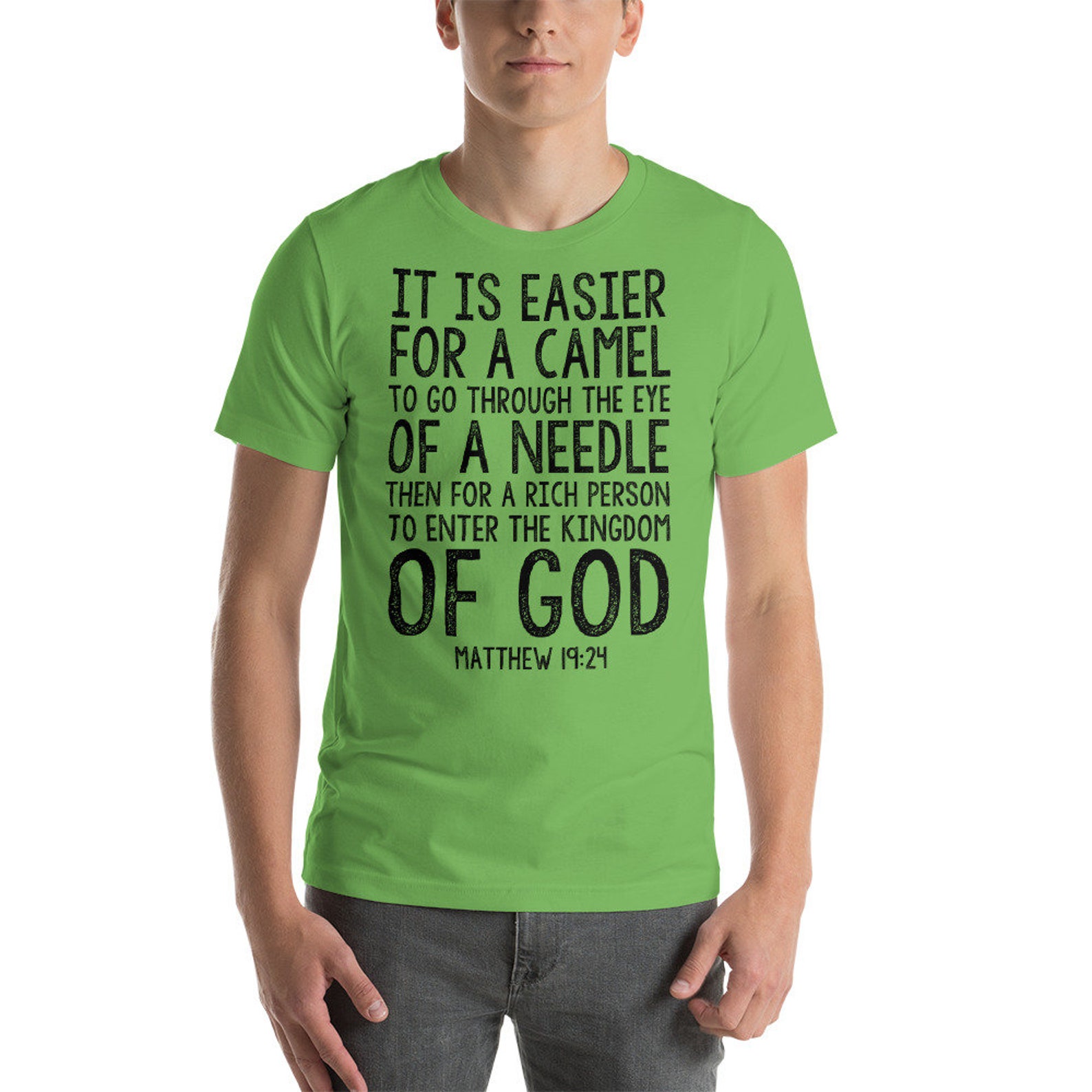 Bible Verses Christian T-shirt With Bible Verse Matthew | Etsy