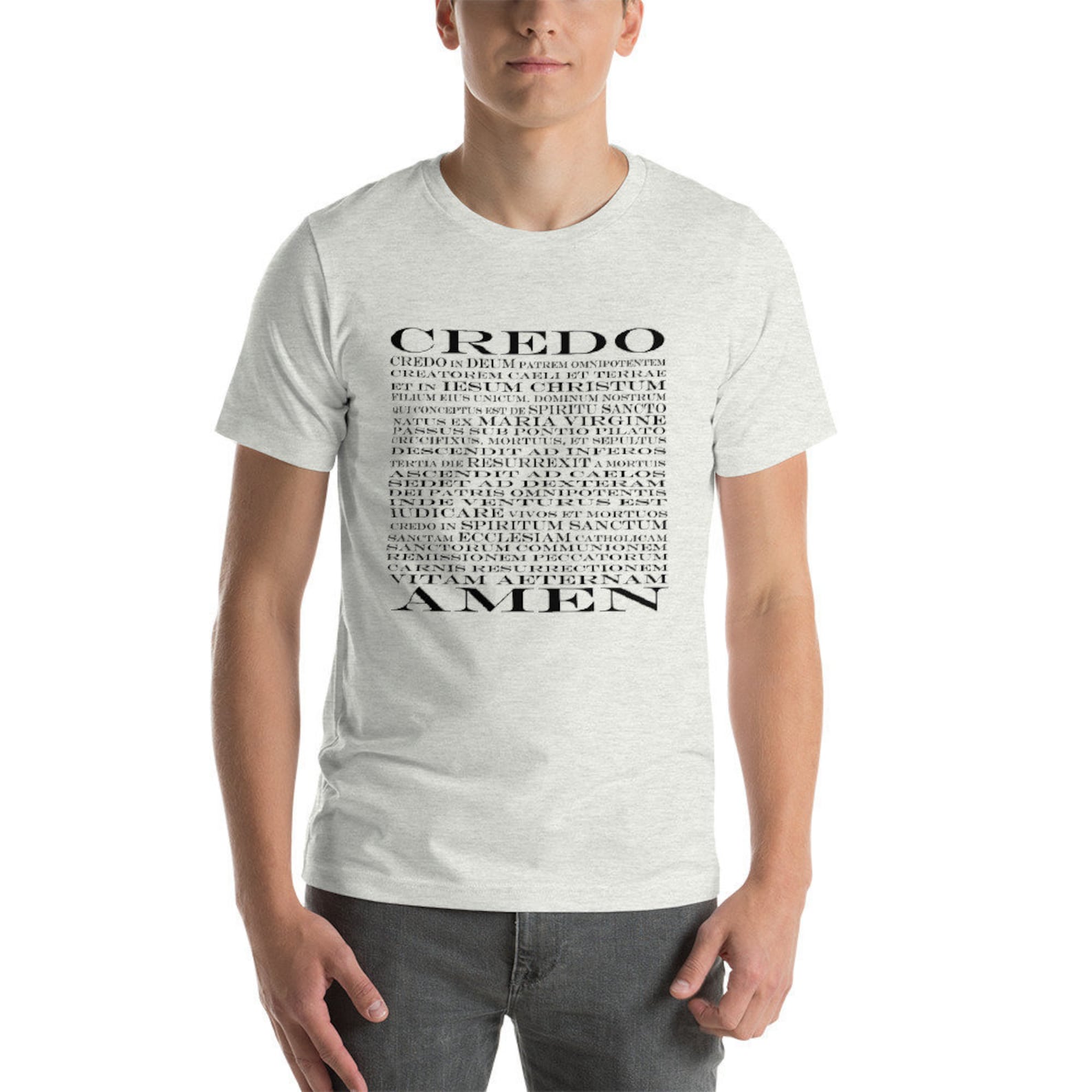 Apostles' Creed - Catholic T-shirt - Traditional Catholic - Latin ...