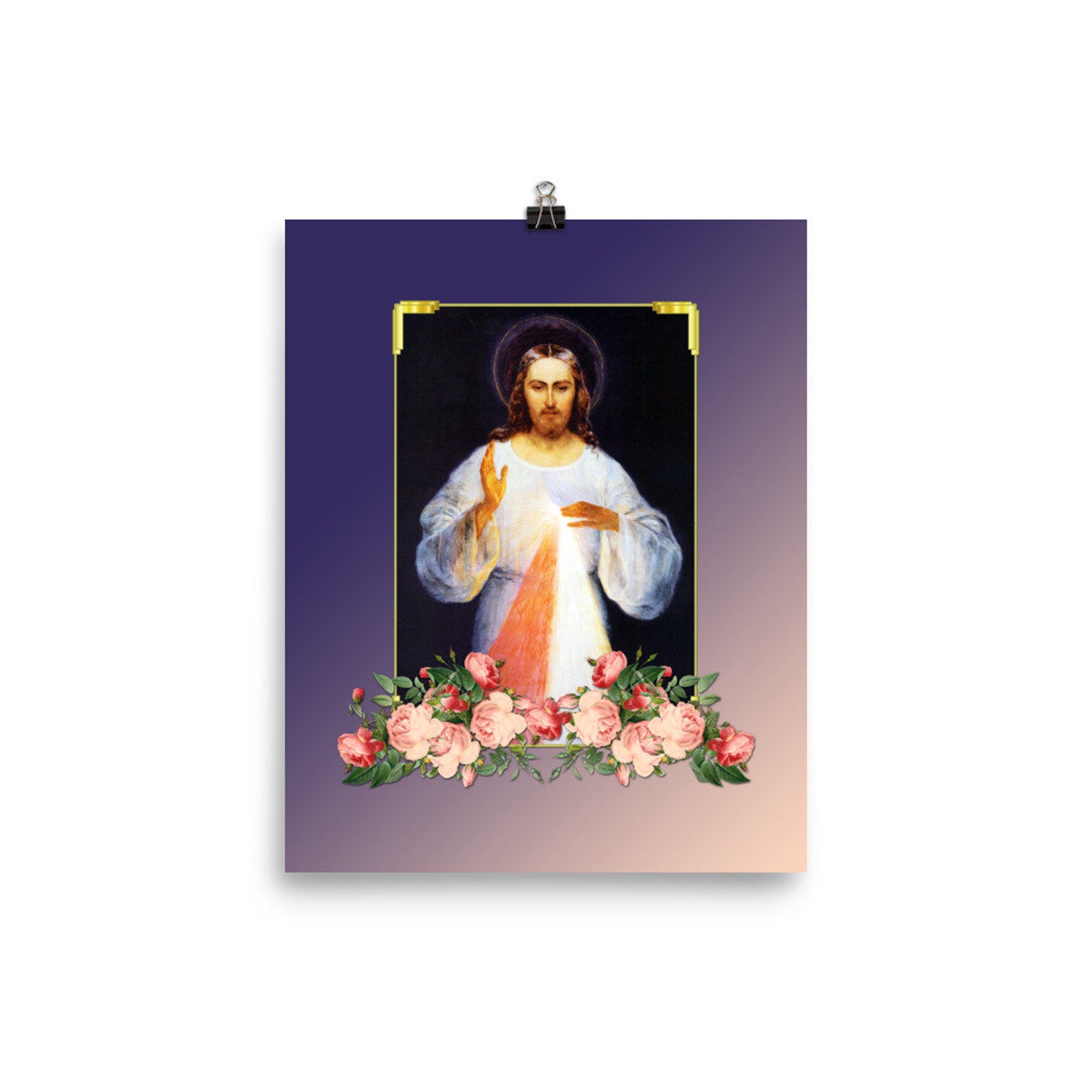 Divine Mercy of Jesus Catholic Poster Religious Art Print - Etsy