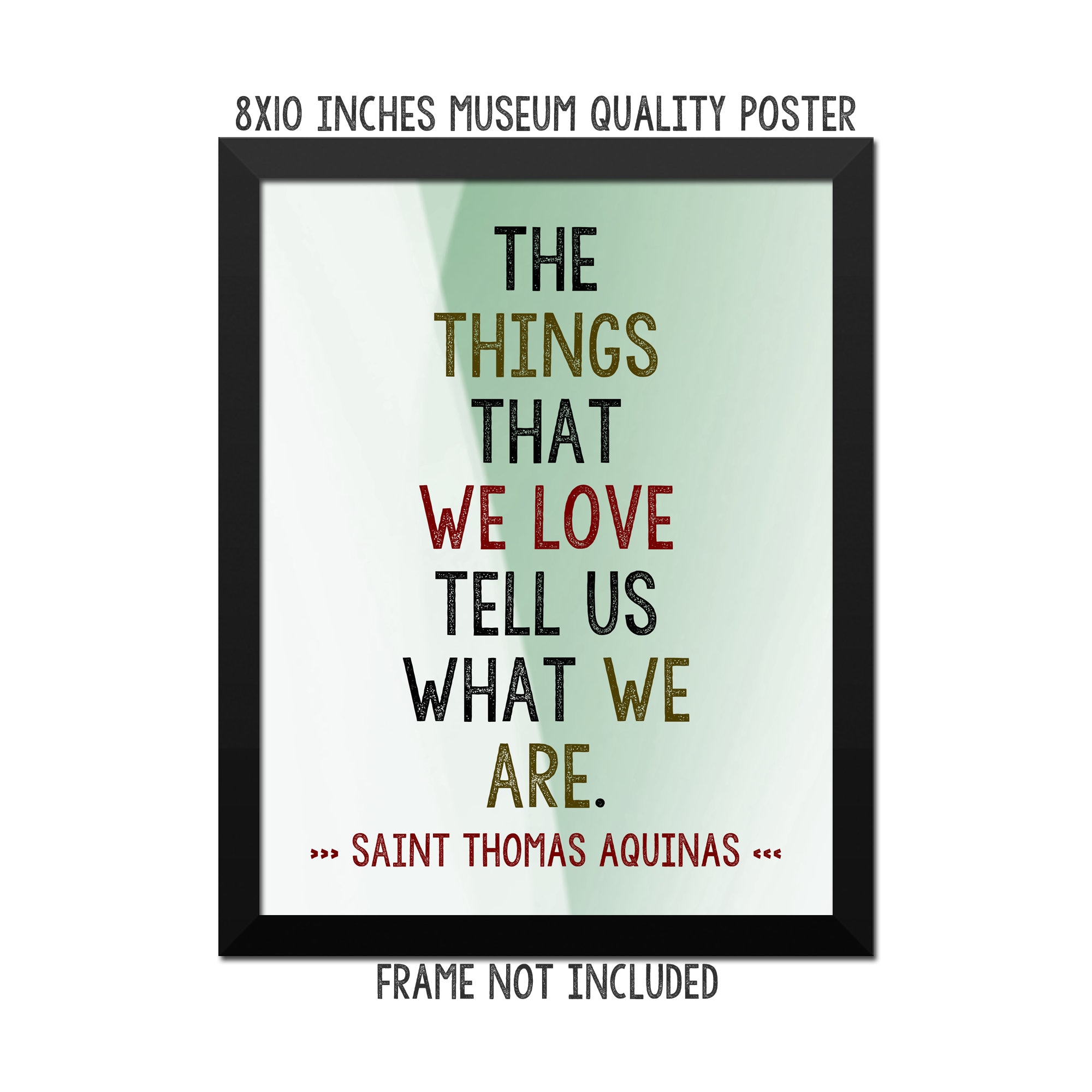 Catholic Saints Quotes - Saint Thomas Aquinas - Wall Art Print ...