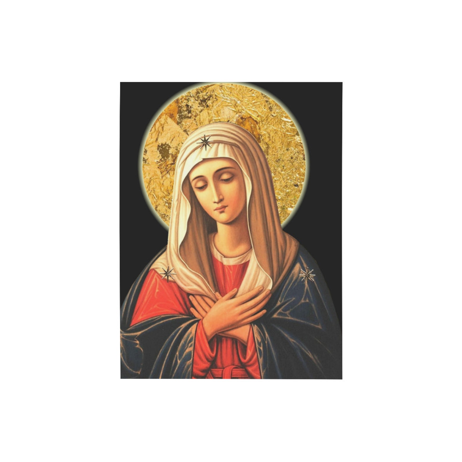 Religious Icon Virgin of Extreme Humility Table-top Panel - Etsy