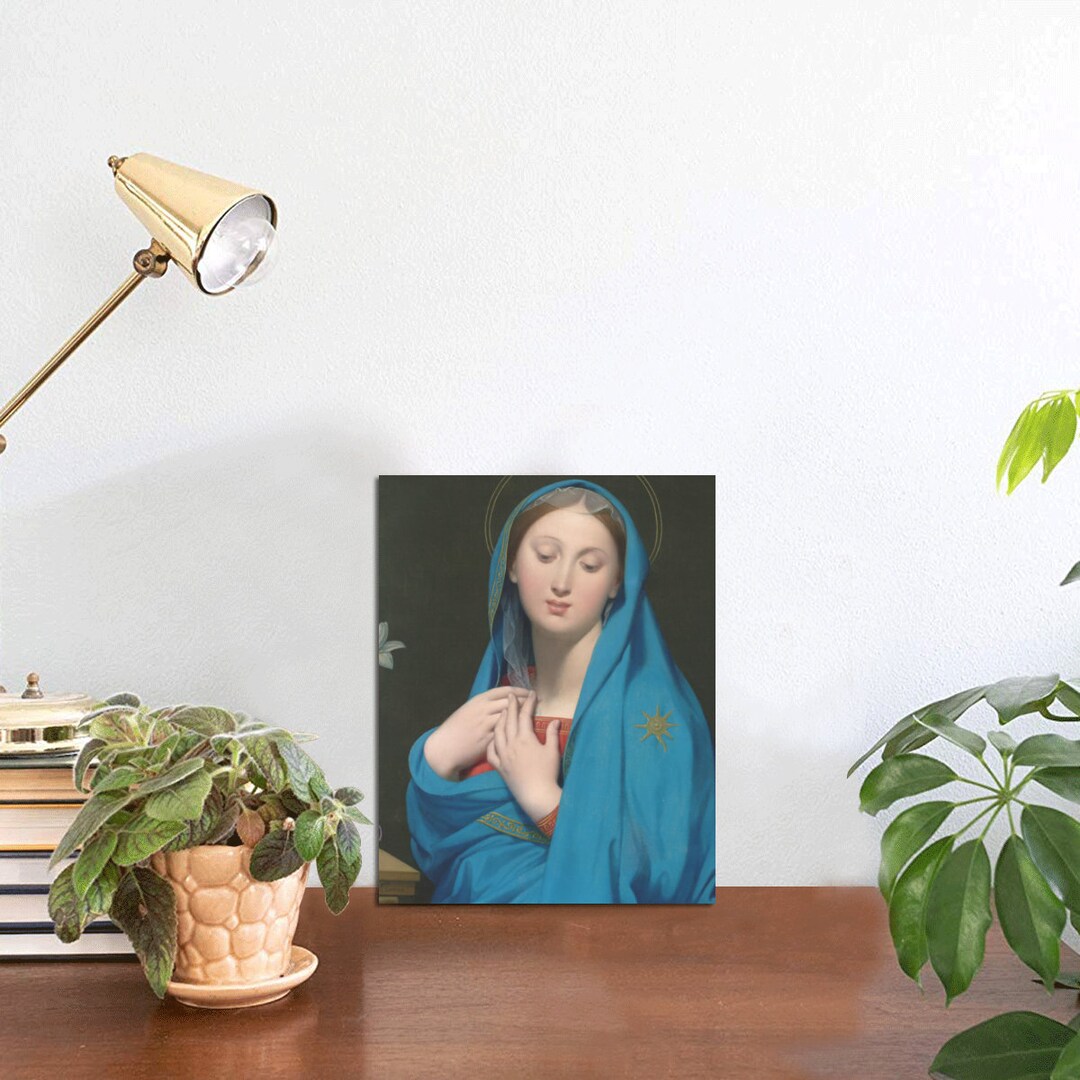 MDF Photo Panel HQ - Virgin Mary of the Adoption by Ingres - Tabletop ...