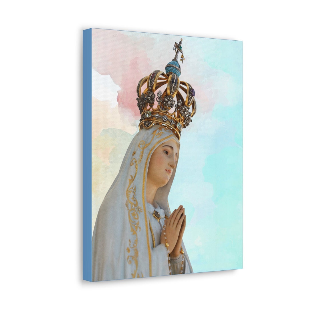 HQ Print on Canvas - Our Lady of Fatima - Religious Wall Art - 3 Sizes ...