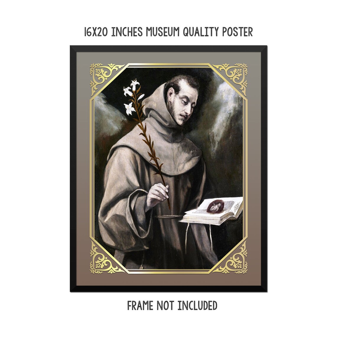 Saint Anthony Poster Catholic Saints Serie Religious - Etsy