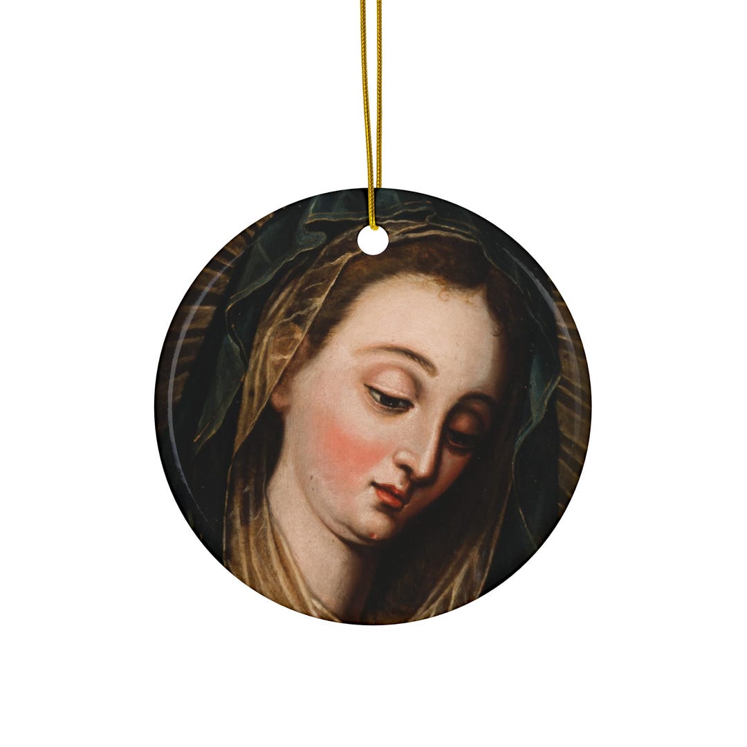 Blessed Virgin Mary Ceramic Ornament for Christmas Tree Christmas Gifts ...