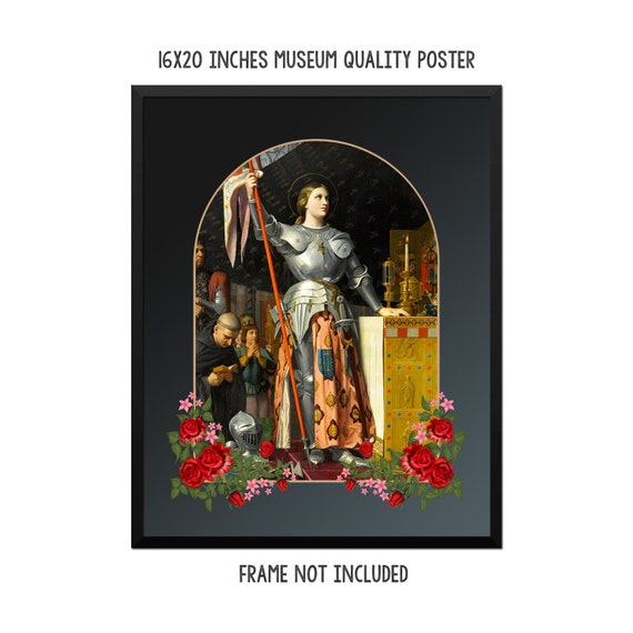 St Joan of Arc Religious Poster Catholic Artwork Saints - Etsy