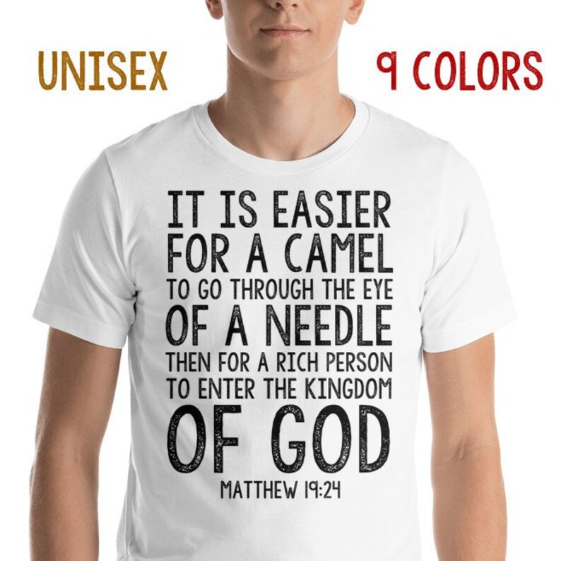 Bible Verses Christian T-shirt With Bible Verse Matthew - Etsy