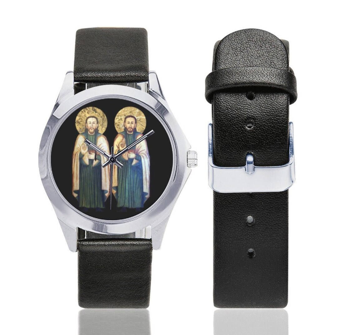 Saints Cosmas and Damian - Unisex Leather Watch - Catholic Gifts ...