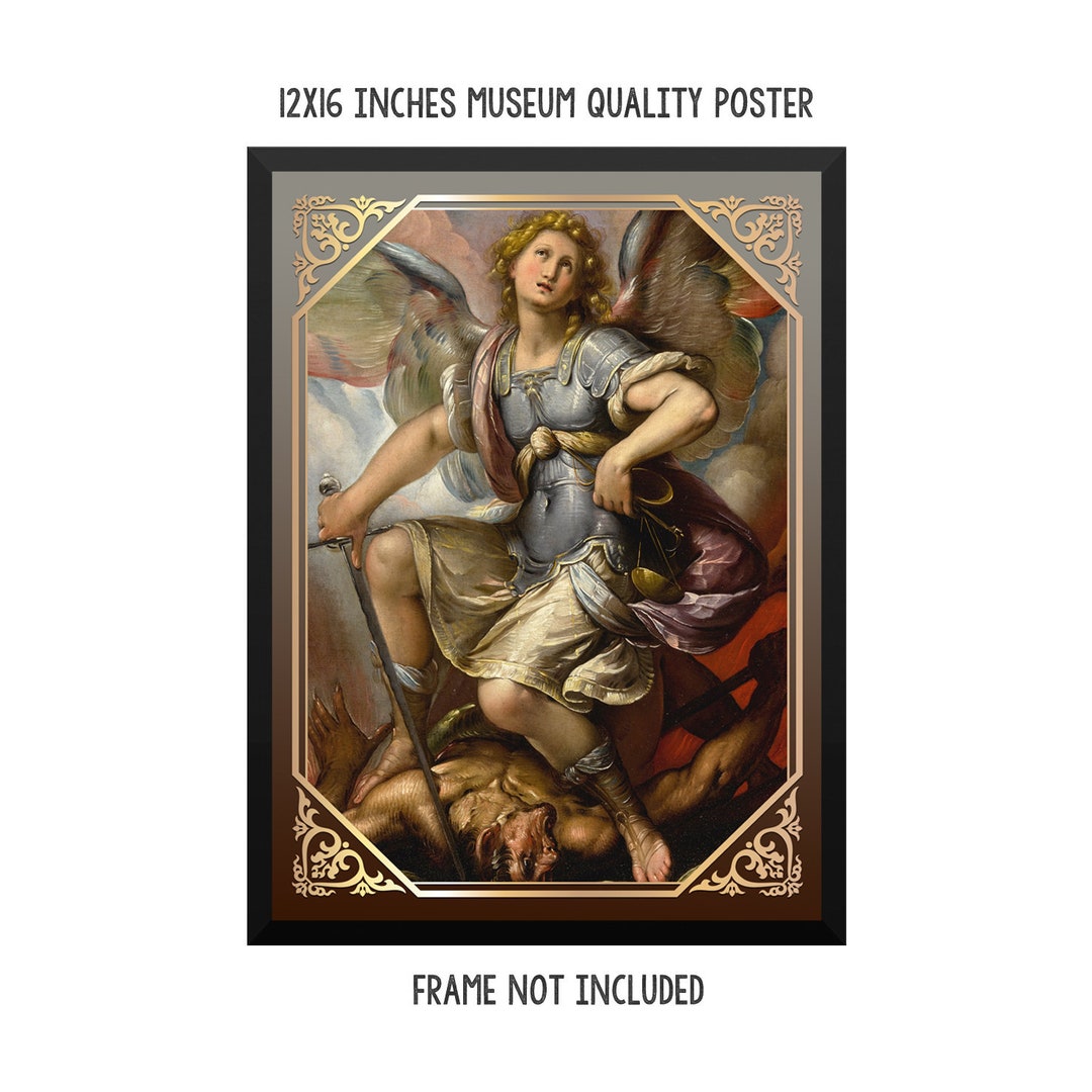 Saint Michael Poster - Art Print - St Michael Archangel - Cesare ...
