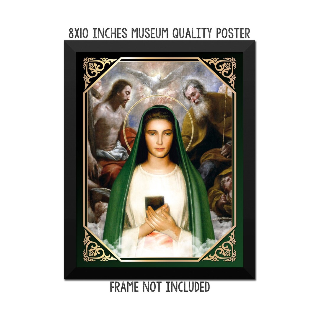 The Virgin of Revelation - Tre Fontane Rome - Catholic Poster ...