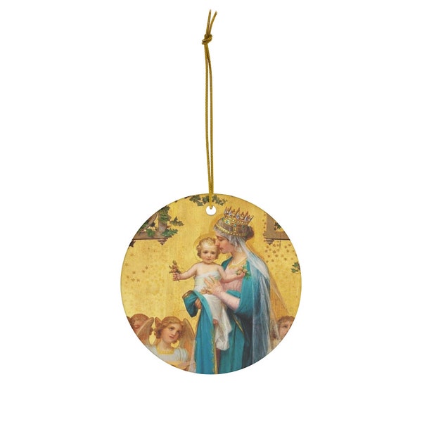 Madonna and Child Ornaments - Etsy